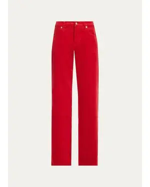 FRAME The Corduroy Wide-leg Pants - Lipstick