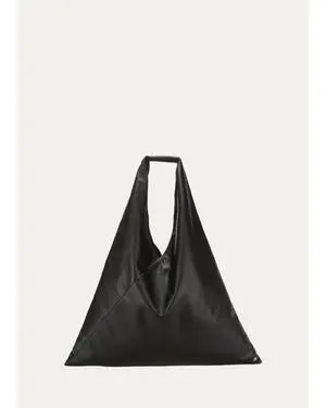 MAISON MARGIELA Classic Japanese Leather Shoulder Bag - Black