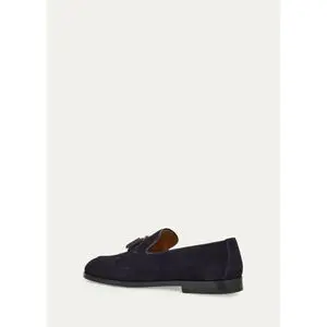 DOUCAL'S Stresa Suede Tasseled Loafers