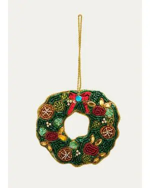 SUDHA PENNATHUR Beaded Wreath Ornat - Multi