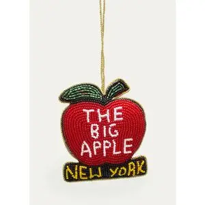 SUDHA PENNATHUR Big Apple Glass Beaded Ornat