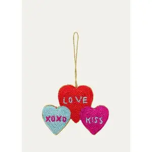 SUDHA PENNATHUR Xoxo Love Kiss Beaded Ornat