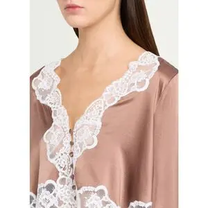 LoveShackFancy Elarine Lace-trim Cropped Top