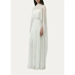 Simkhai Genoa Sheer Jersey Cape