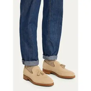 Allen Edmonds Rand Suede Tassel Loafers