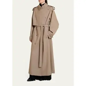 Gabriela Hearst Tellus Belted Long Trench Coat