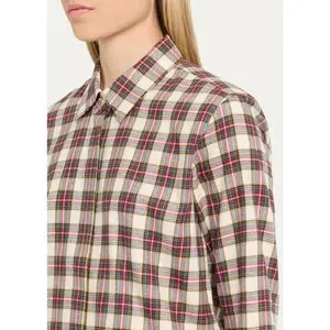 Dries Van Noten Check Cotton Flannel Button-down Shirt