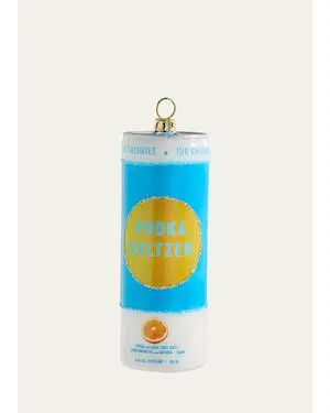 CODY FOSTER & CO Vodka Seltzer Christmas Ornat - Blue Multi