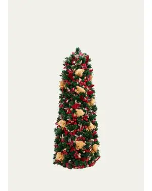 SALZBURG CREATIONS Beary Christmas 24" Tabletop Christmas Tree - Multi