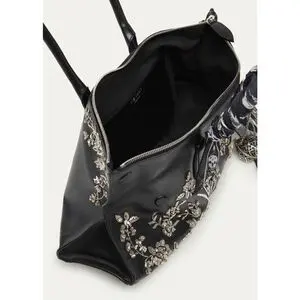 Alexander McQueen Manta Ott 2.0 Beaded Leather Shoulder Bag