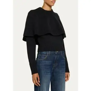 Ronny Kobo Evian Layered Cape Sweater
