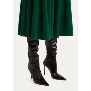 TOM FORD Vertigo 105mm Croc-embossed Leather Boots