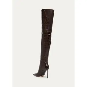 TOM FORD Vertigo 105mm Croc-embossed Leather Boots