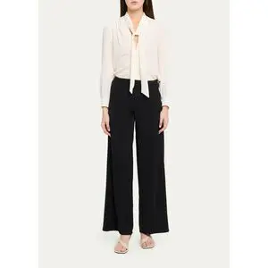 Christopher Esber Crepe Wide-leg Trousers