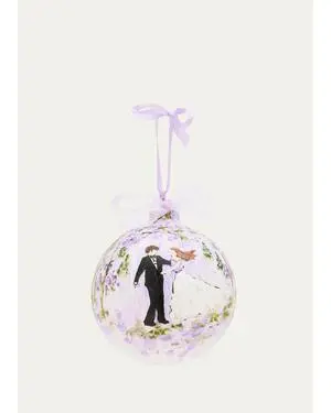 NANCY GEORGE-MICHALSON Wedding Dance Glass Sphere Ornat - Multi