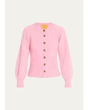 Guest In Residence Grizzly Sculpted Cashmere Cardigan - Sprinkle