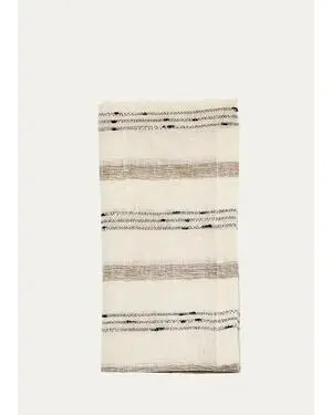 KIM SEYBERT Stria Embroidered Napkin - Beige Multi
