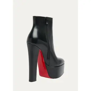 CHRISTIAN LOUBOUTIN 150mm Jenna Leather Platform Booties