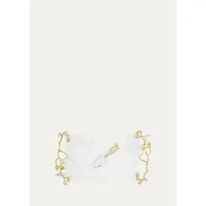 Michael Aram Lovebirds Silver & Gold Chesseboard With Knife