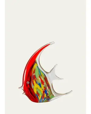 DALE TIFFANY Astola Fish Art Glass Figurine - Red