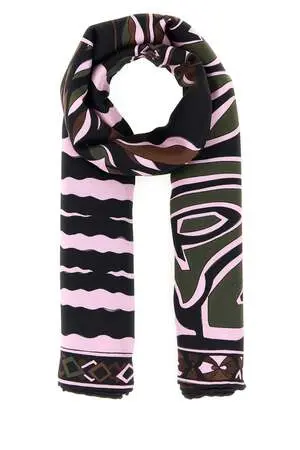 Emilio Pucci Silk Foulard Style Scarf - Printed