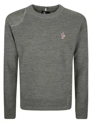 Moncler Mini Knit Crewneck Sweater - Verde