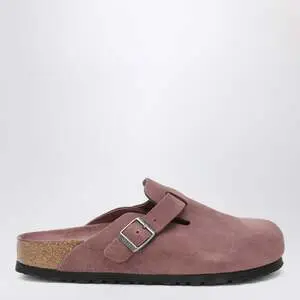 BIRKENSTOCK Pepper Mini Suede Boston Clog With Anatomically Shaped Footbed - Pink