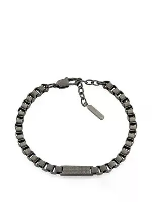 ASTON MARTIN Logo-engraved Chain-link Bracelet - Grey
