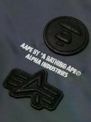 AAPE BY *A BATHING APE X Alpha Embroidery Bomber Jacket