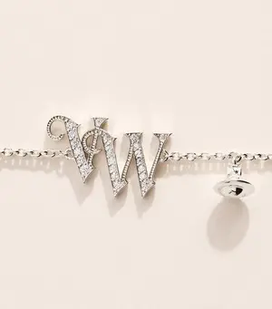 VIVIENNE WESTWOOD Crystal-embellished Vw Bracelet