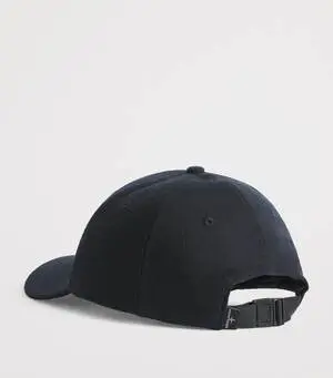 Stone Island Virgin Wool-blend Compass Baseball Cap