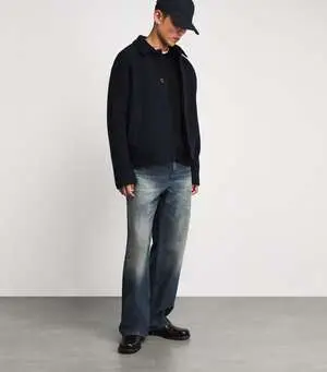 Stone Island Virgin Wool-blend Compass Baseball Cap