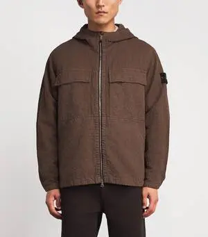 Stone Island Cotton-blend Hooded Jacket