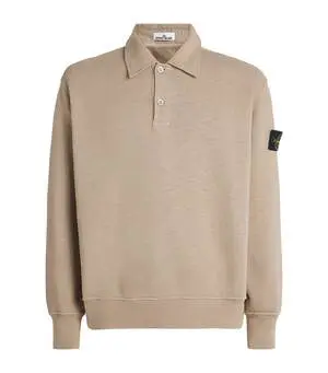 Stone Island Cotton Polo Sweater - Brown