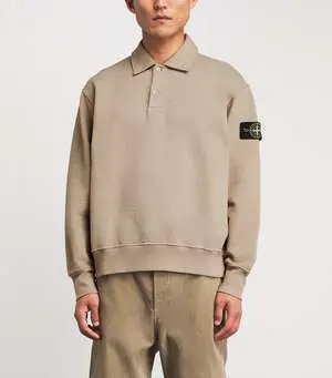 Stone Island Cotton Polo Sweater