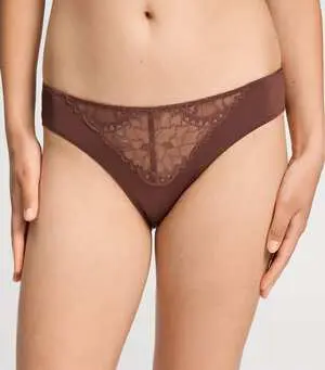 Hanro Azelia Mini Briefs - Brown
