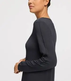 Hanro Cotton Long-sleeve Nightdress