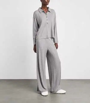 Eberjey Variegated Ribbed Pyjama Bottoms