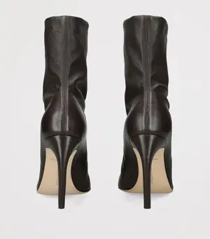 Victoria Beckham Leather Harlow Heeled Boots 100