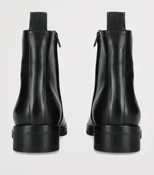 Studio Nicholson Leather Square-toe Ankle Boots