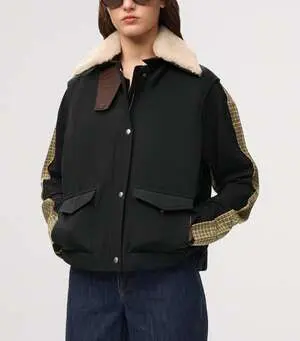 Loewe Technical Shearling-collar Gilet
