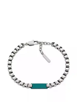 ASTON MARTIN Logo-engraved Chain Bracelet - Silver