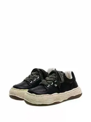 Mihara Yasuhiro Oliver Og Sole Waxed Low-top Sneakers