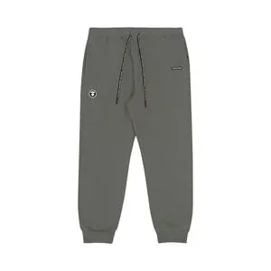 AAPE Moonface Fleece Sweatpants 'khaki/grey