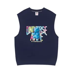 AAPE Graphic Relaxed Tank Top 'navy - Blue