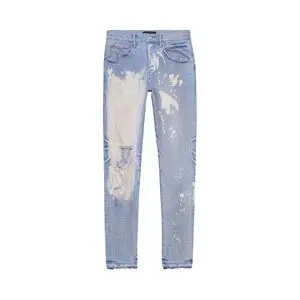PURPLE BRAND Bleach Blowout Jeans 'indigo - Blue