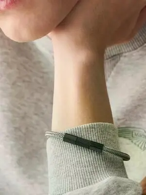 ASTON MARTIN Magnetic-clasp Woven Bracelet