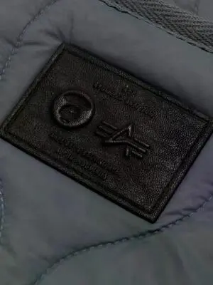 AAPE BY *A BATHING APE X Alpha Quilted Down Jacket - Grey