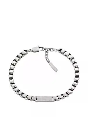 ASTON MARTIN Logo-engraved Chain-link Bracelet - Silver