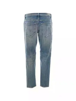 DONDUP Faded Whiskered Jeans - Blue